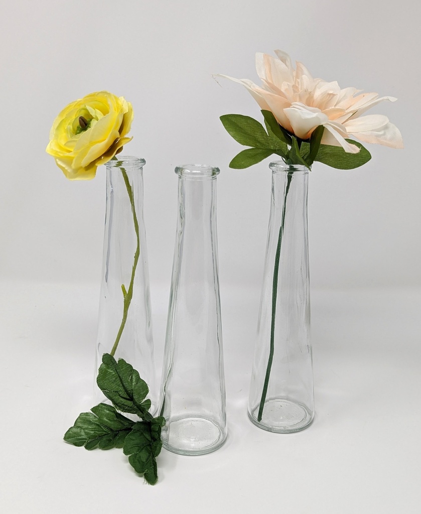 Bud Vase Skinny Clear Somethingborrowedks